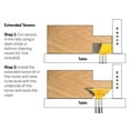 Entry Door with Tenon Cutter 3 Pc. Router Bit Set - 1/2" Shank - Yonico ...