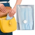 B Portable Mini Disposable Mask Storage Case, Plastic Face Cover ...