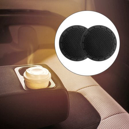 Pack of 4 Car Cup Holder Mats Vehicle Truck Mat Set PVC Water Bottle ...