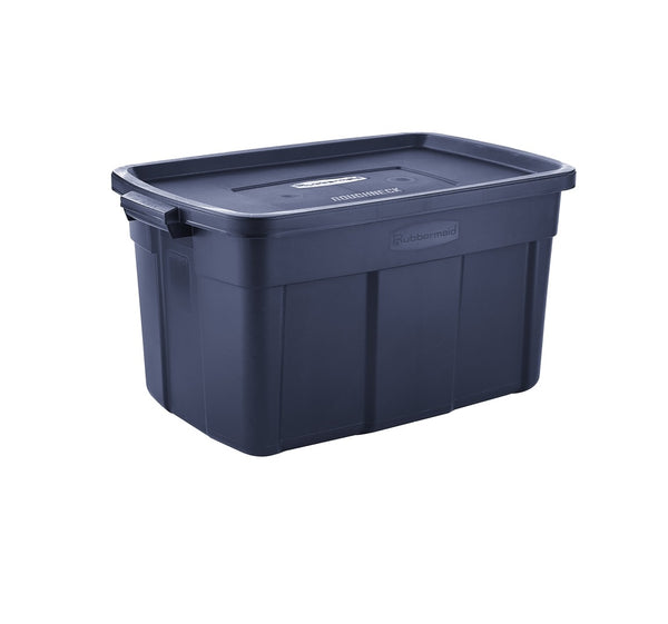 Rubbermaid RMRT310000 Roughneck Storage Box, Navy Blue - Walmart.com