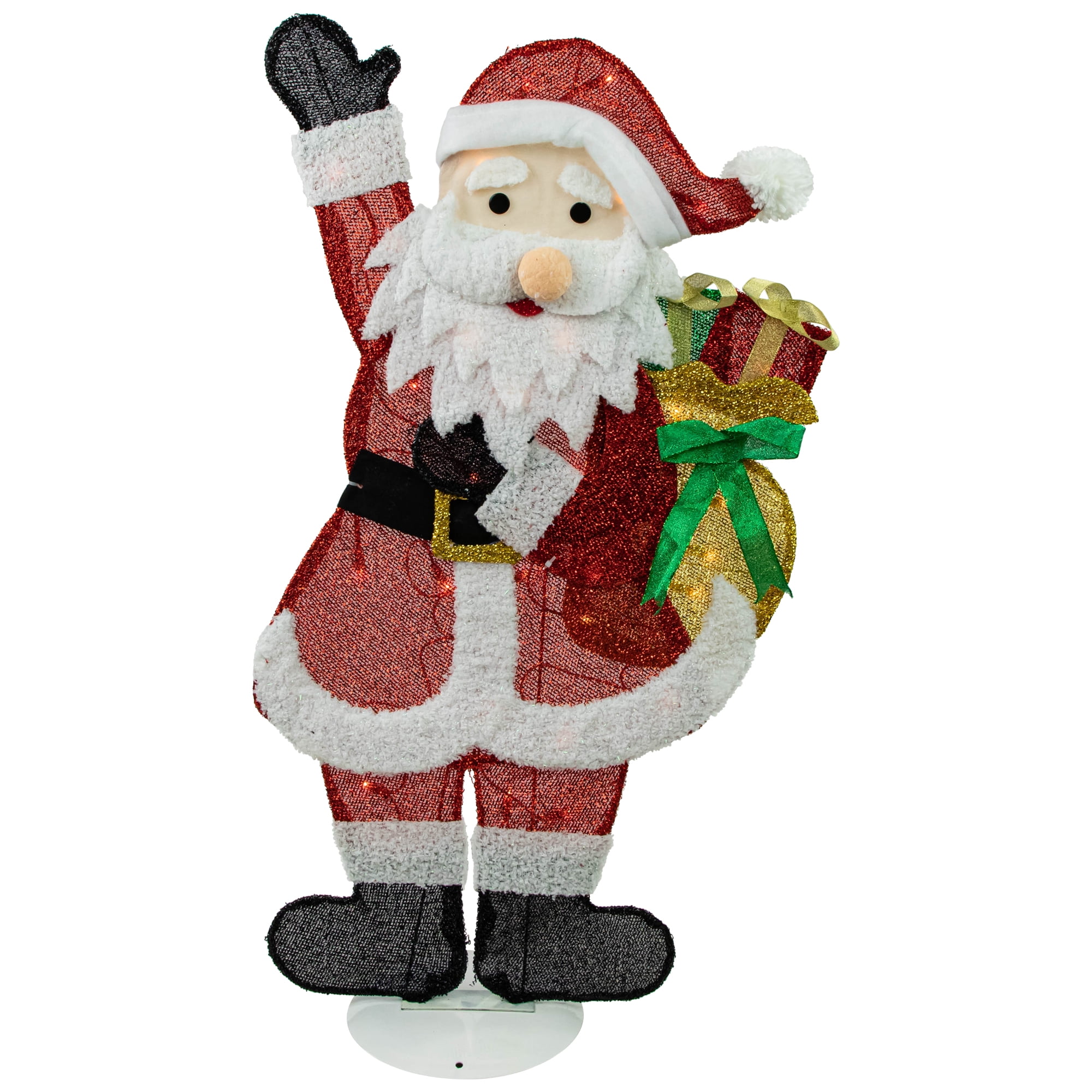 Click here for Northlight 32 Red And White Lighted Waving Santa W... prices