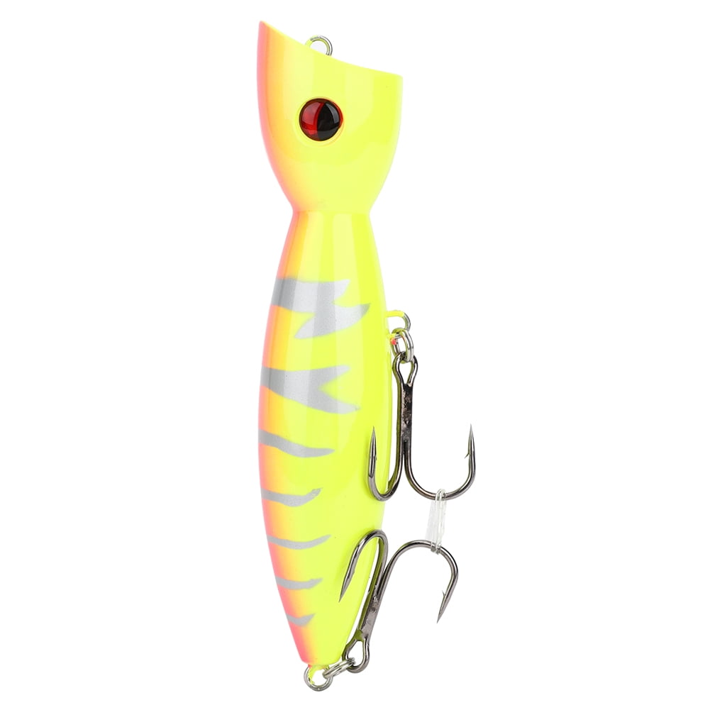 Plástico 3D Ojo de Pez Gran Popper Realista Artificial Cebo Duro ...