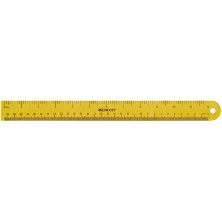 Magnetic Strip Ruler, 12", Yellow - Walmart.com
