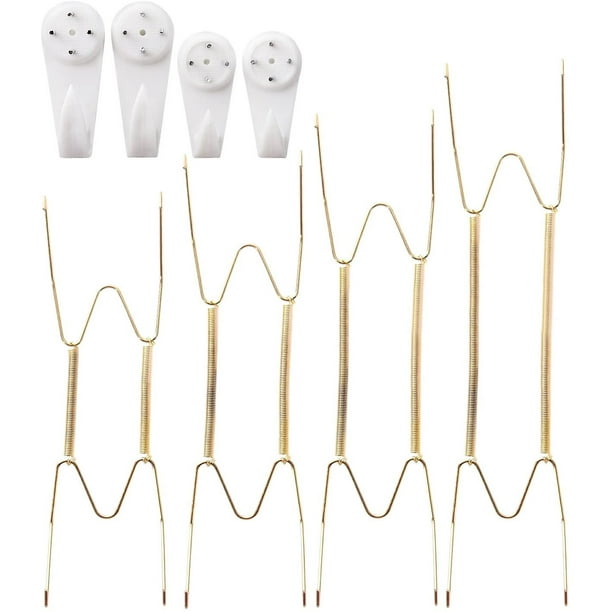 4 Pieces 4 Sizes Wall Plate Hook Decorative Dish Holder And 4 Pieces ...