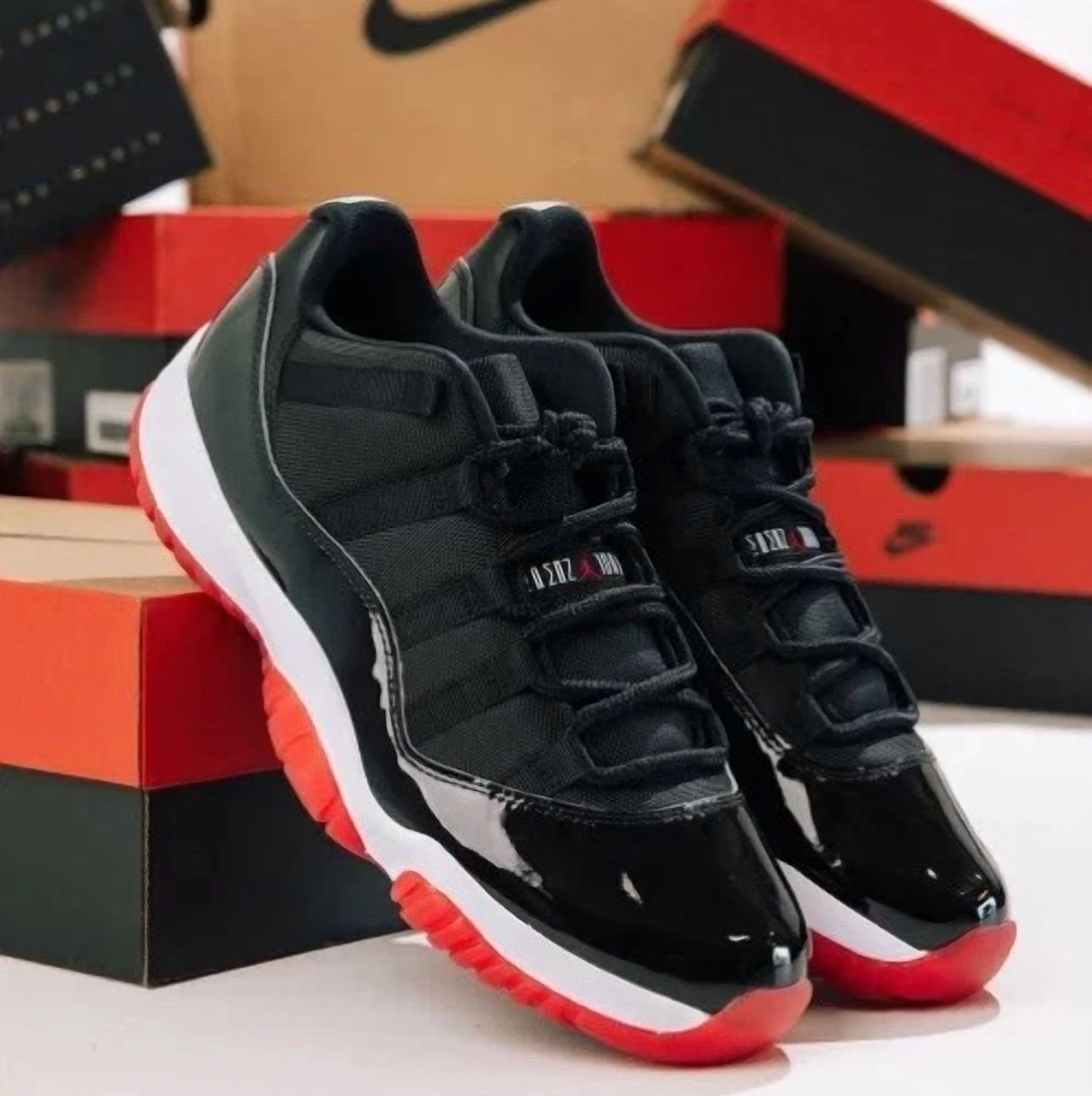 N I-K-E A i r-Jor-dan 11 Retro Low Bred 2025 FV5104-006 Mens GS Shoes ...