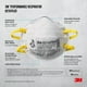 3M 8210Plus Performance Respirator, N95, Paint Prep (20-Pack) - Walmart.com