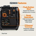 Generac iQ3800 3,800-Watt Dual Fuel Electric- Start Portable Inverter ...