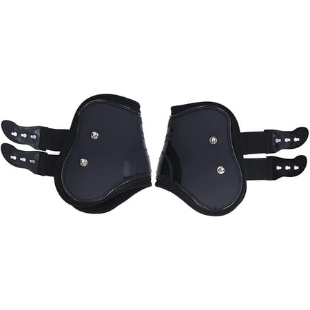 2Pcs Horse Tendon Hind Boot,Adjustable PU Shell Horse Leg Brace Guard ...