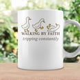 Christian Goose Walking By Faith Tripping Constantly Bible Coffee Mugs ...