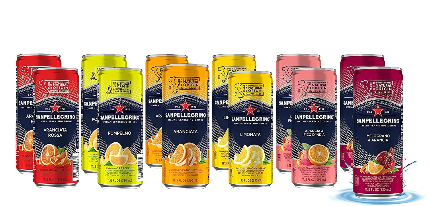 San Pellegrino Sparkling Fruit Beverages Variety Pack - 11.15 Fl Oz ...