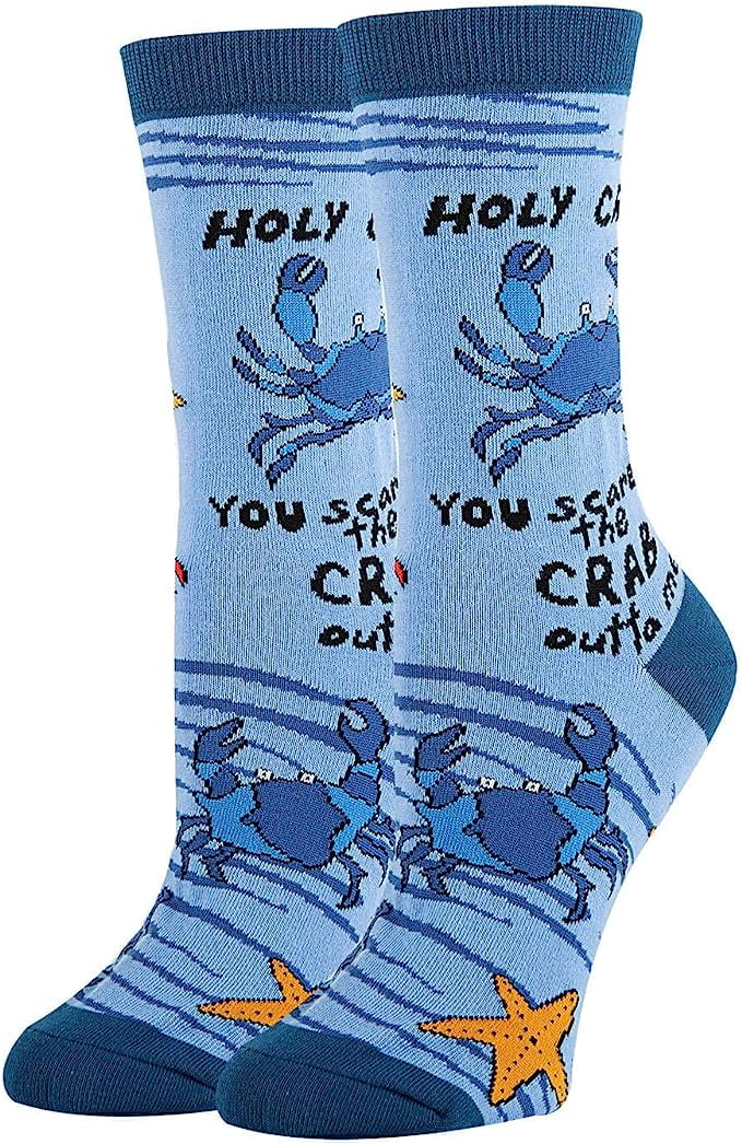 Women’s Sea Themed Funny Crew Socks, Crazy Novelty Cotton Dress Socks ...
