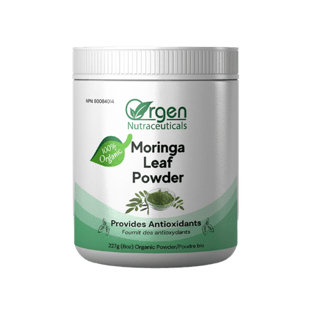 Orgen Nutraceuticals Organic Moringa Leaf Powder 227g, Superfood Packed ...