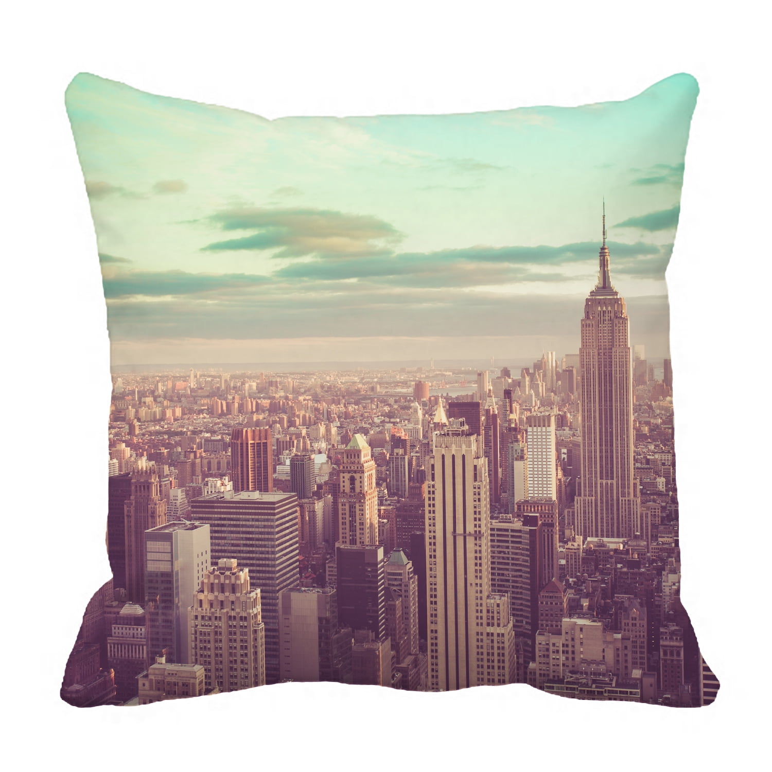 YKCG New York City Skyline Famous City Landmark Pillowcase Pillow ...