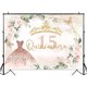 Mocsicka Quinceanera Birthday Backdrop for Sweet Girl Mis Quince Anos ...