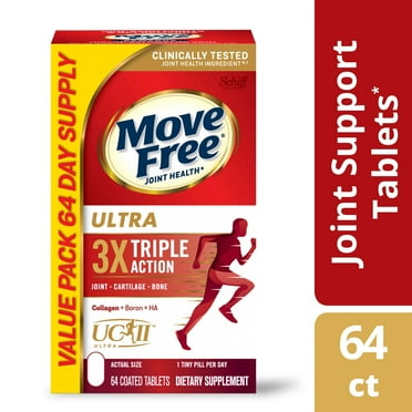 Move Free Ultra Faster Comfort Joint Support Tablets, 64 count ...