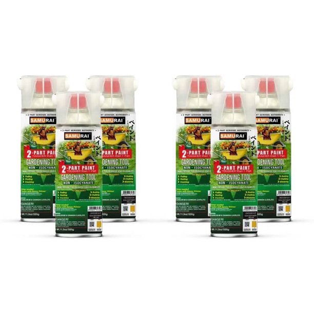 Samurai 2-Part Non-Isocyanate (NISO) Spray Paint for Gardening Tool ...