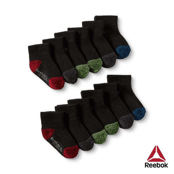Reebok Baby Toddler Boy Socks with Gripper, 12-Pack - Walmart.com