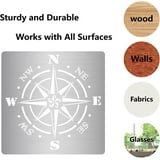 6.3 Inch Metal Compass Rose Stencil Stainless Steel Painting Reusable ...
