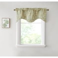 THD France Paisley Scalloped Blackout Window Curtains Valance - Single ...