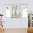 Chicken Flower Pattern Door Curtain Sheer Privacy Light Filtering ...