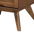 Free Shipping! Baxton Studio Melora Mid-Century Modern Walnut Wood King ...