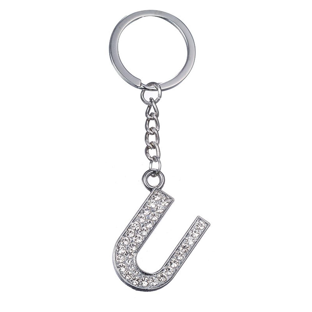 Unisex Letter A-Z Keychain Handbag Charms Initial Capital Accessories ...