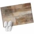 Brown Abstract 2x3 Rug for Entryway Front Door Kitchen Sink Area ...