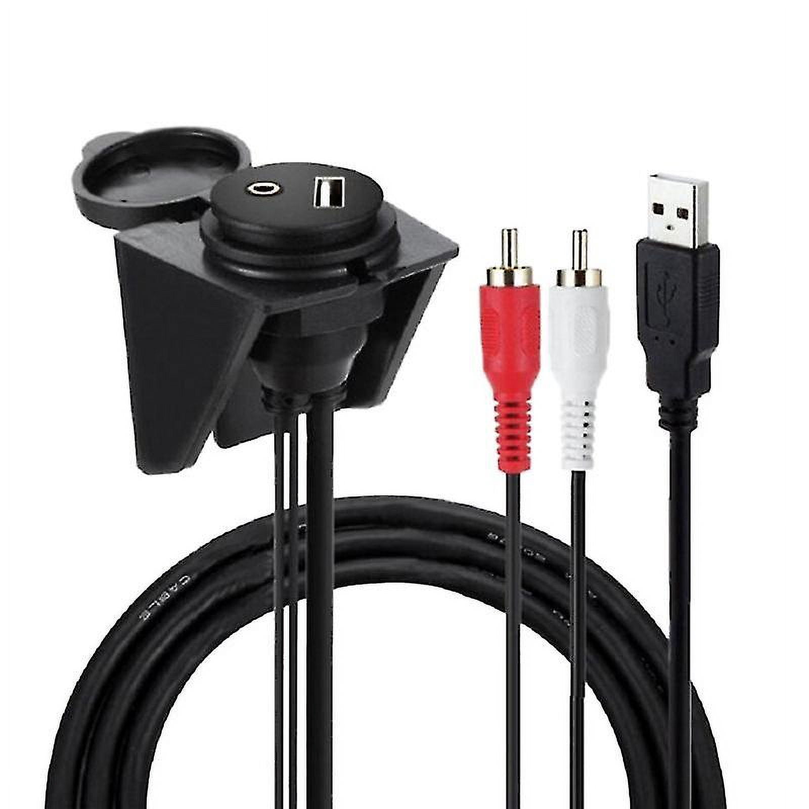 Cable de extensión auxiliar Usb 2,0 Rca, 3 Tf, Compatible con barco ...