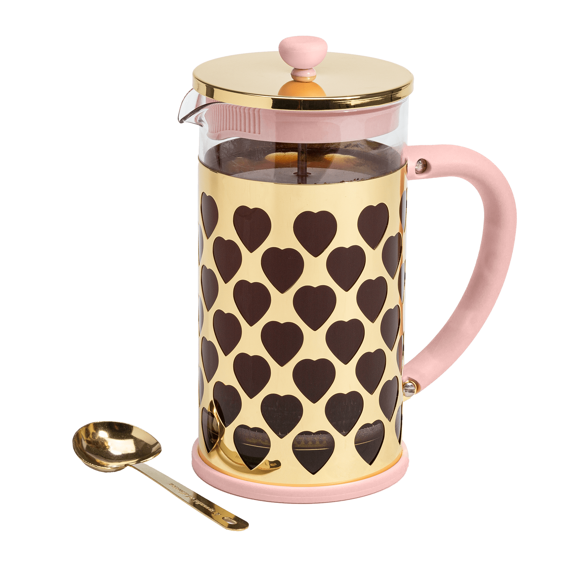 Paris Hilton French Press Coffee Maker with Heart Shaped Measuring ...