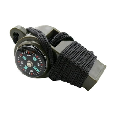 TIKA 7-in-1 Survival Whistle Kit - Outdoor Gear with Compass, LED Light ...