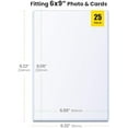 6x9 Toploader - Rigid Clear PVC Sleeves for Protecting & Mailing Jumbo Cards, Photos, and Sheets ...