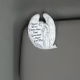 Male Guardian Angel Silver Tone 2.5 Inch Zinc Alloy Metal Auto Visor ...