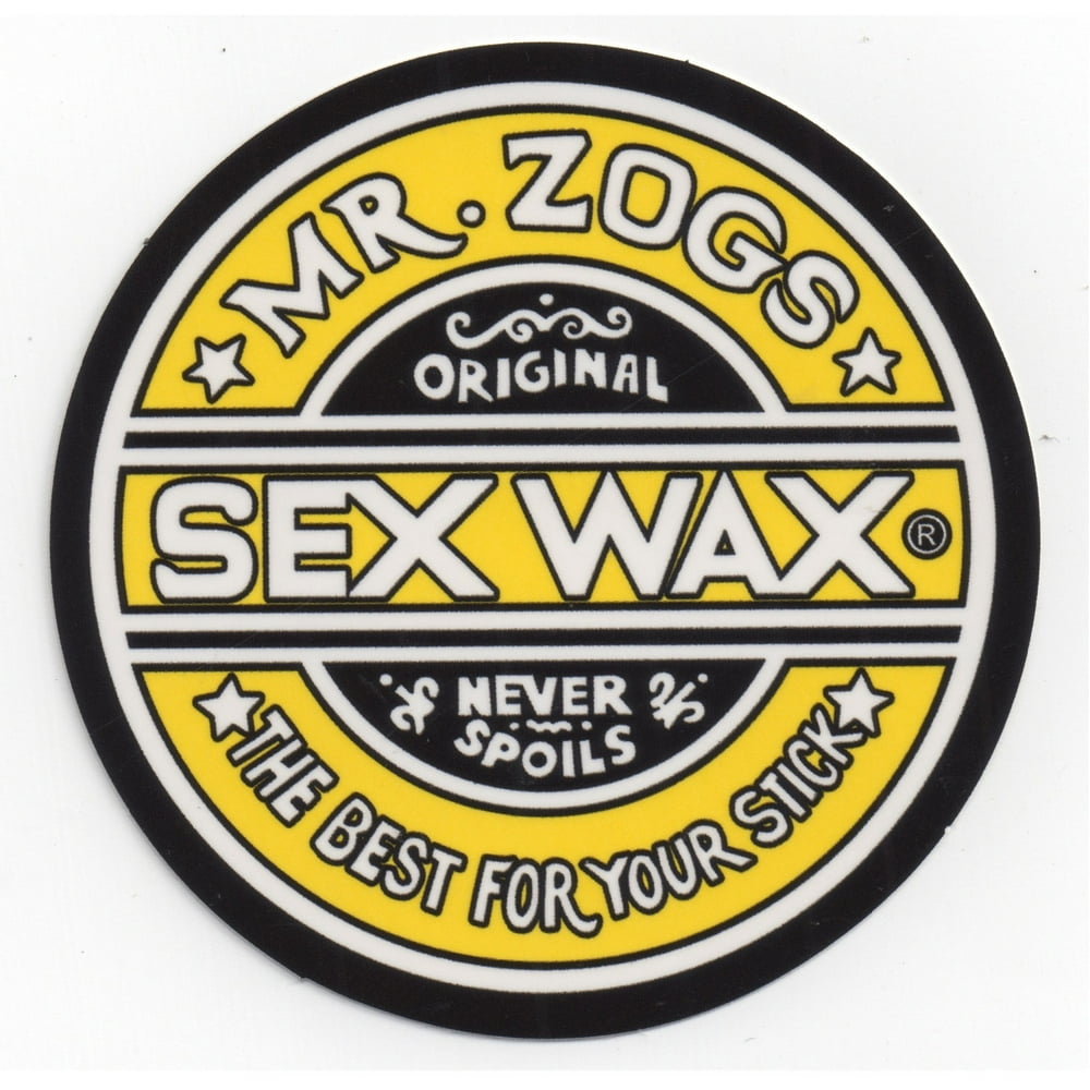 Mr Zoggs Sex Wax Sticker 3 Circular Yellow
