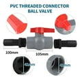 1 Inch Pvc Shutoff Valve With Hose Connector Superior Strength And ...