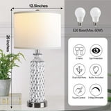 Partphoner 26'' Tall Table Lamp for Living Room with Touch, 3-Way ...