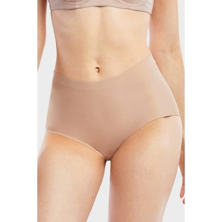 247 Frenzy Women s Essentials Mopas PACK OF 6 Laser Cut No Show Seamless Solid Brief Panty Walmart