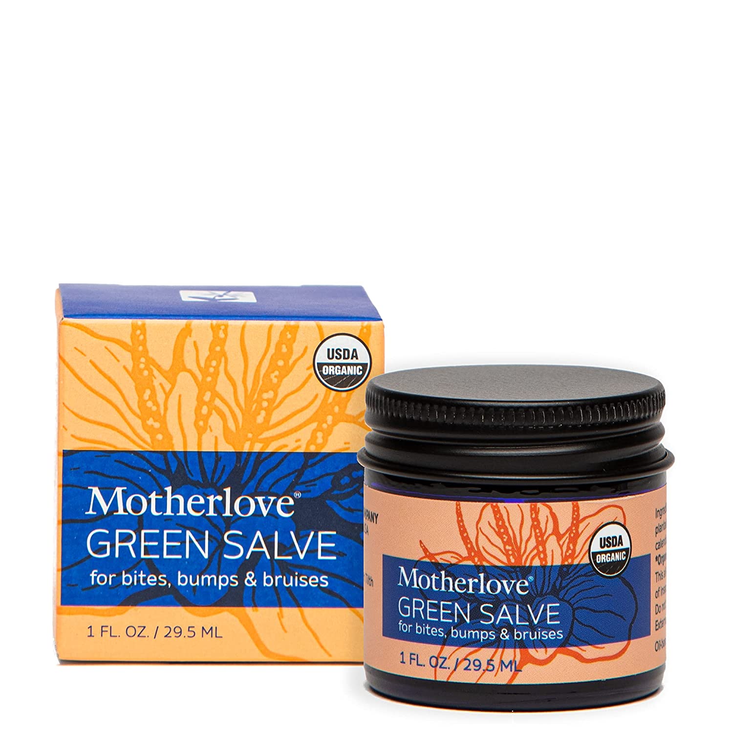 Motherlove Green Salve 1oz Herbal Itch Relief Plant Based Kid