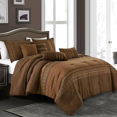 Lanco Luxury Oversized King Size Comforter Set - 7 Piece Terry ...