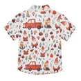 Dailycode Small Short Sleeve Button Down Shirts Dwarf Mushroom Truck ...