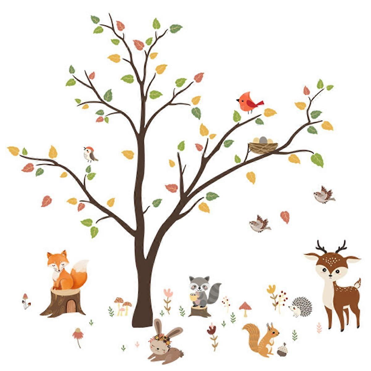 Click here for Czy Woodland Wall Decals Animals Tree Owl Fox Deer... prices