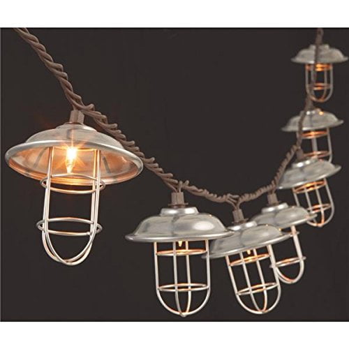 The Gerson Company 2201240 Metal and Wire Cage Patio Light String ...