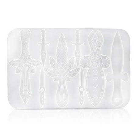 8 Cavity Epoxy Resin Non-stick Silicone Mold DIY Plaster Clay Wax ...