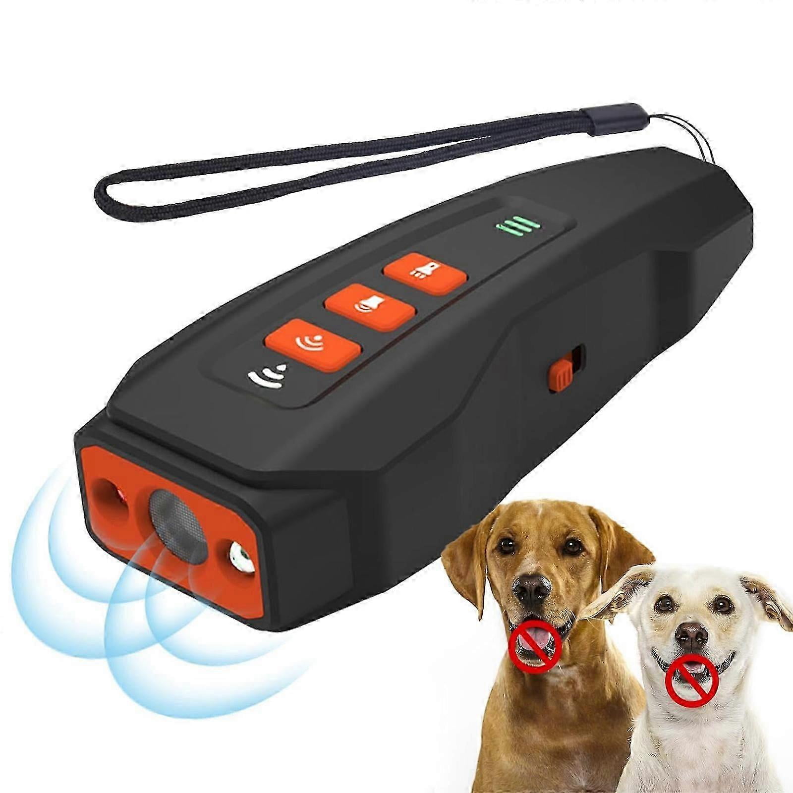 Dog Bark Deterrent Device, 3-in-1 Rechargable Ultrasonic Training Tool ...