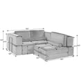 Sailvan Large Modern Corduroy Modular Sofa,Deep Seat Sectional Couch ...