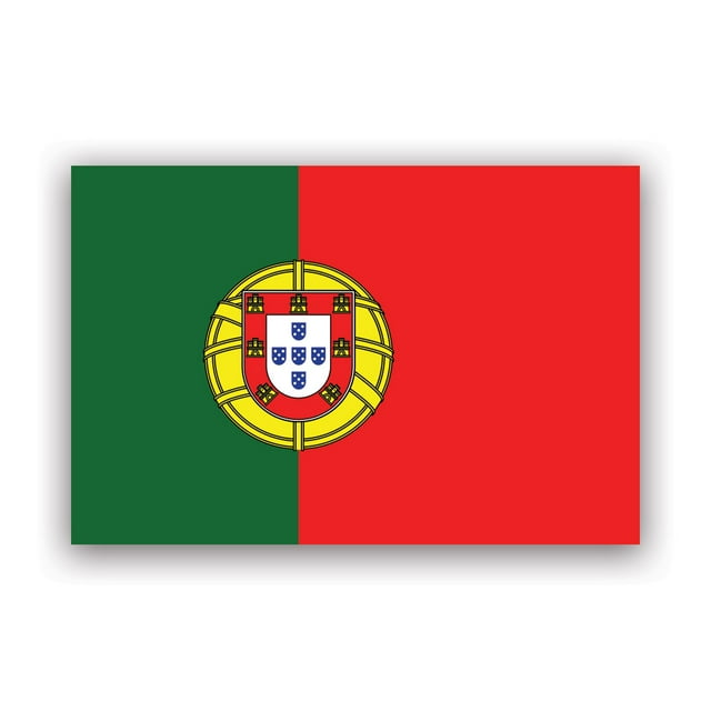 Portuguese Flag Sticker Decal - Self Adhesive Vinyl - Weatherproof ...