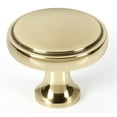 Alno A980-14 Royale 1-1/4" Solid Brass Stepped Round Mushroom Cabinet Knob / Drawer Knob ...