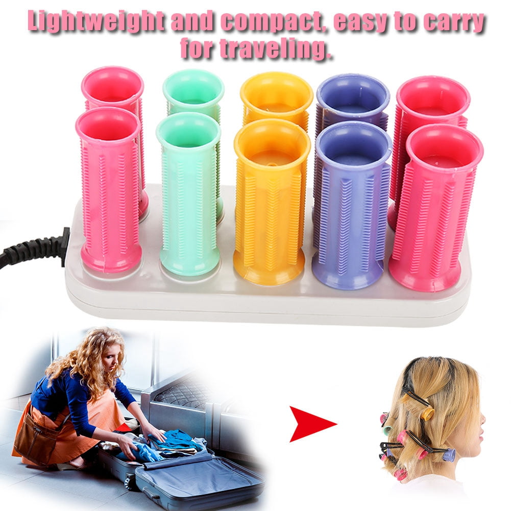 HURRISE Professional Electric Heated Roller Curling Roll Hair Tube Hair ...
