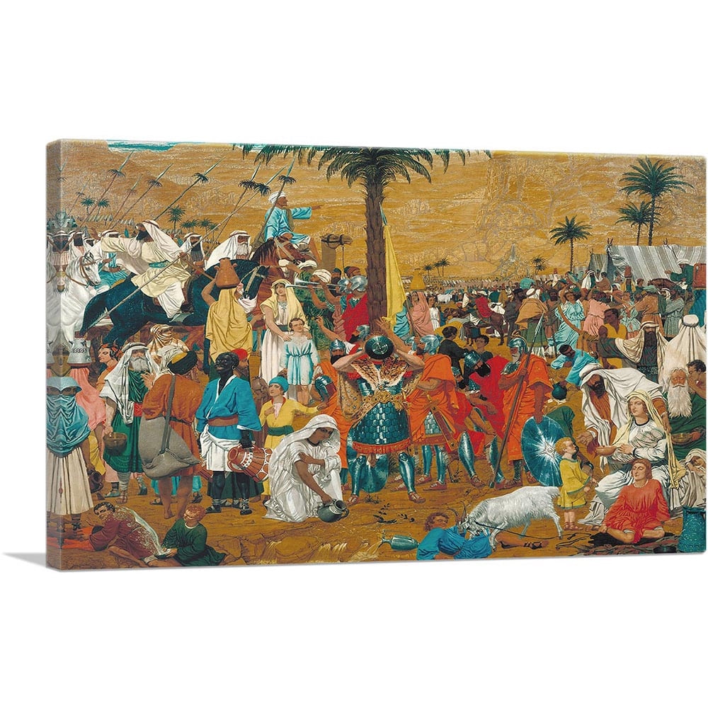 ARTCANVAS The Flight Out Of Egypt Canvas Art Print by Richard Dadd ...
