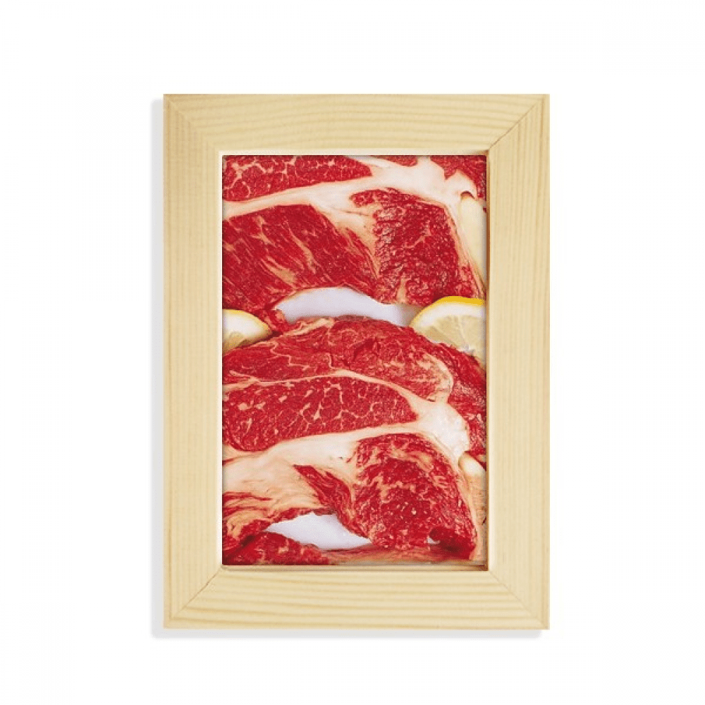 Steak Raw Meat Food Texture Desktop Display Photo Frame Picture Art ...