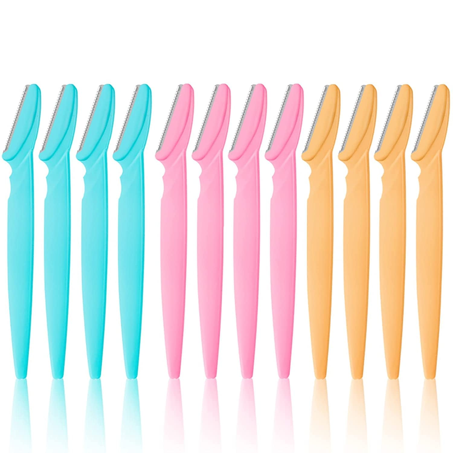 12 pcs Eyebrow Razor Trimmer, face Razor Eye Razor, dermaplaning Razor ...